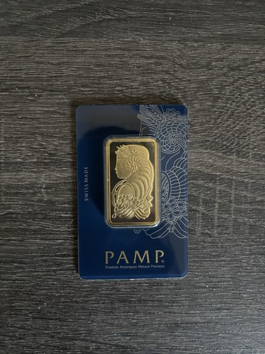 1 oz Gold PAMP Suisse Lady Fortuna Veriscan® Bar with Assay .9999 Fine ...