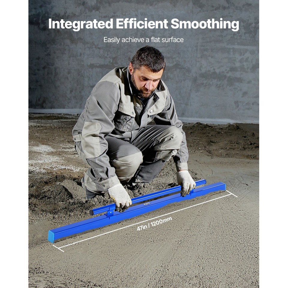 Concrete Screed 48 in Concrete Leveling Tool with Detachable Handle ...