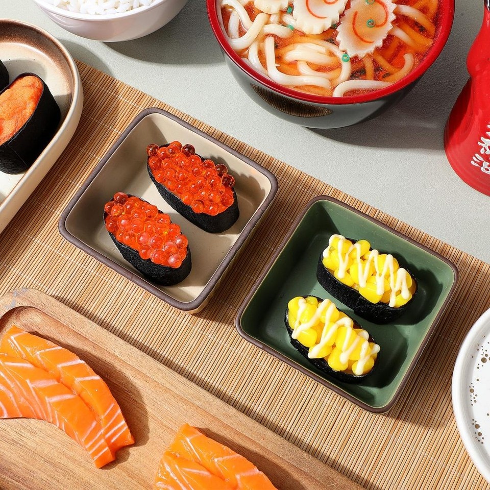 6 Pcs Lifelike Sushi Model Fake Simulation Food Photography Props ...