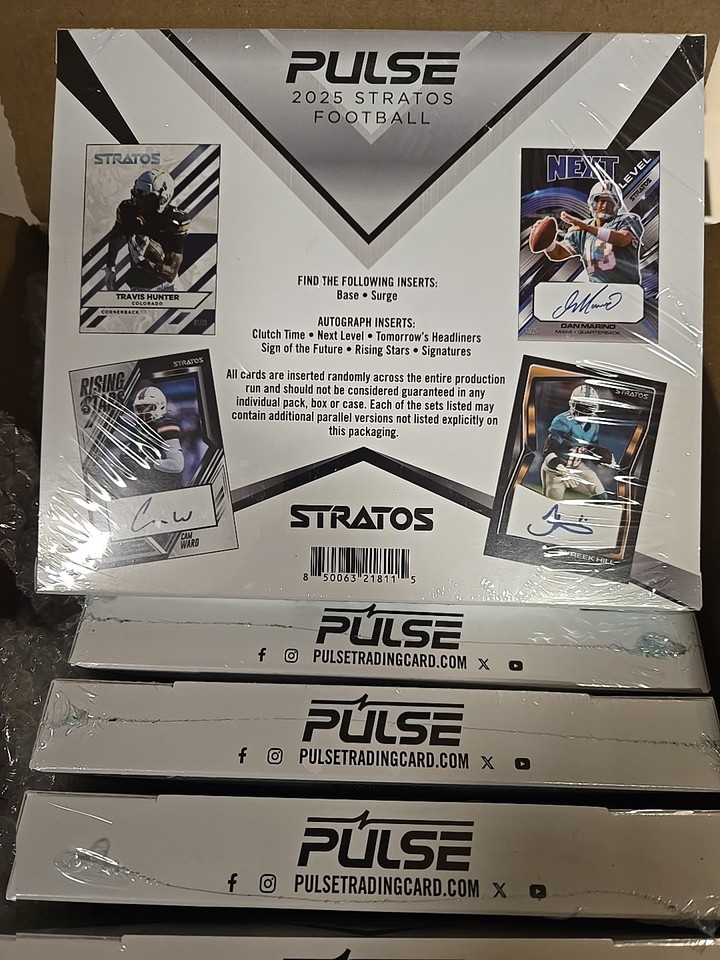 2025 Pulse Stratos Football Hobby Box Factory Sealed 4 AUTO'S | eBay
