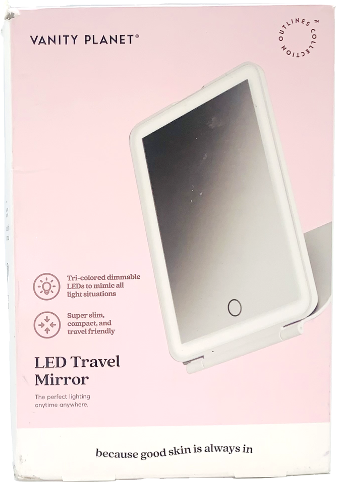 Vanity Planet LED Travel Hand-Free Makeup Mini Mirror Touch Sensor ...