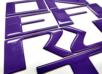 3D PURPLE DOMED FRONT GRILLE LETTERS FOR NISSAN FRONTIER 2022- 2024 US ...