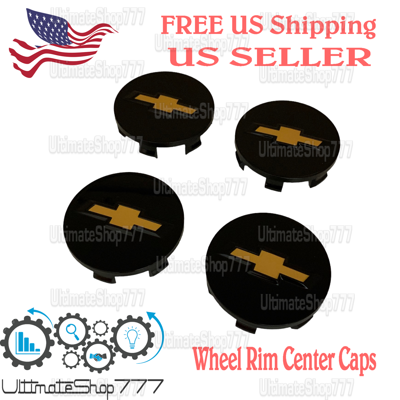 4pcs Black Chevy Wheel Hub Center Cap for Chevrolet Trax 2015 - 2016 | eBay