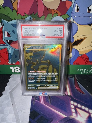2024 Pokemon TCG Ting Lu EX PSA 10 Paldean Fates Hyper Rare 244/091 Gem ...