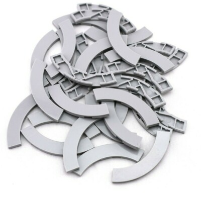 TCM BRICKS Light Bluish Gray 4x4 Round Corner Tile Macaroni X24 ...