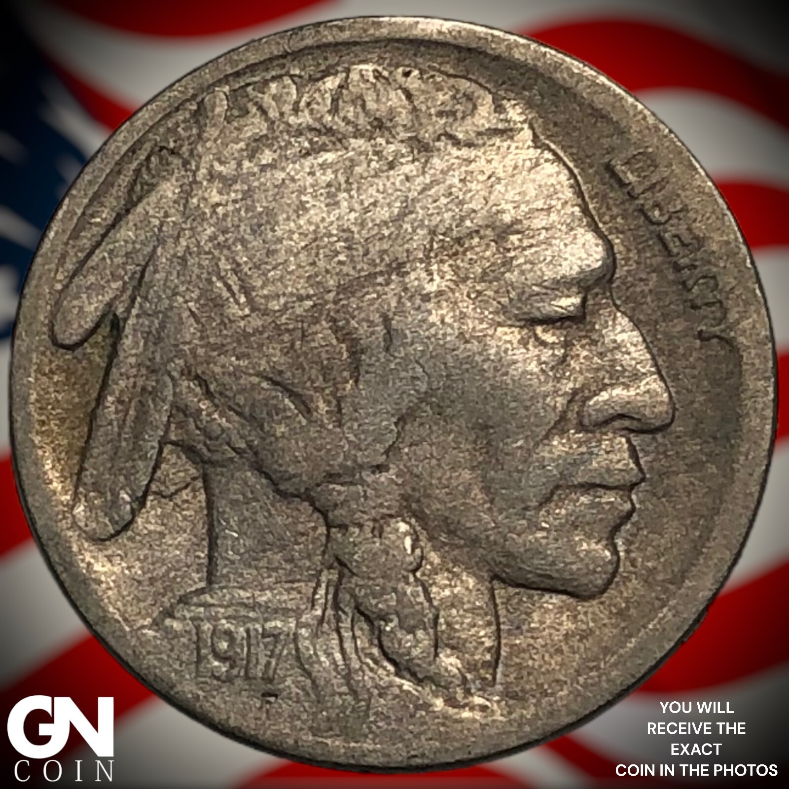 1917 D Buffalo Nickel Acid Treated Q4864 | eBay