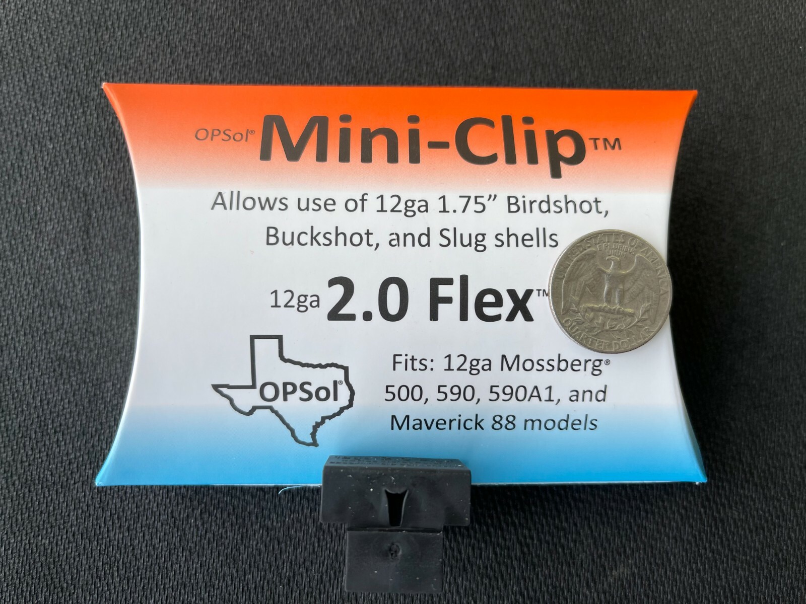 OPSol Mini-Clip™ 2.0 Flex™ - Made in USA - fits 12 Ga Mossberg 500 590 ...