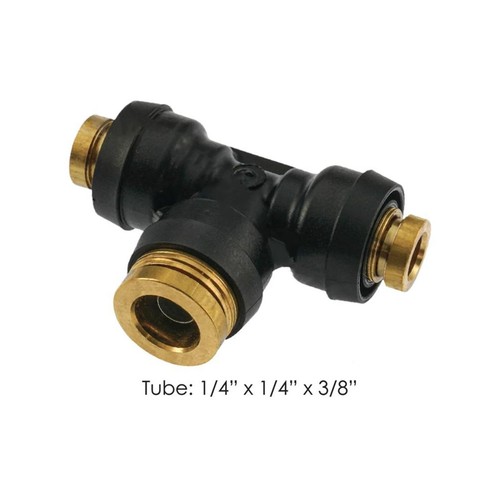 PLC Union Tee DOT 1/4 X 1/4 X 3/8in 177.12C64446 G386018040406 G38-6018 ...