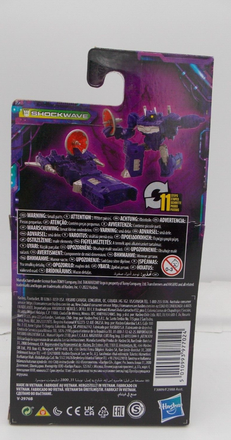 Hasbro Transformers Legacy Shockwave Core Class Figure J1