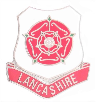 Lancashire County Red Rose Shield Pin Badge | eBay UK