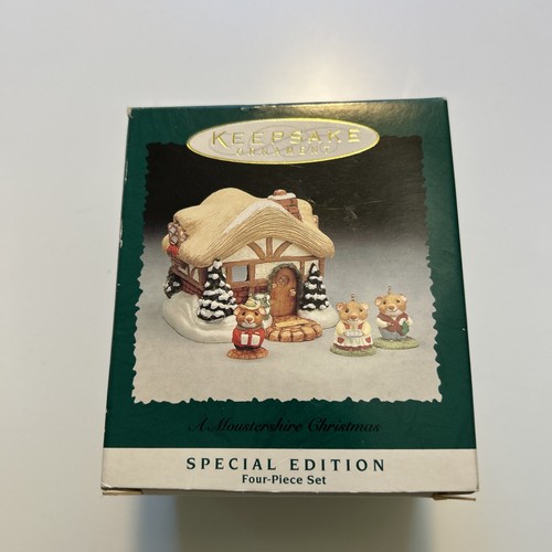 Hallmark 1995 A MOUSTERSHIRE CHRISTMAS 4 Piece Set + Hattie Chapeau ...