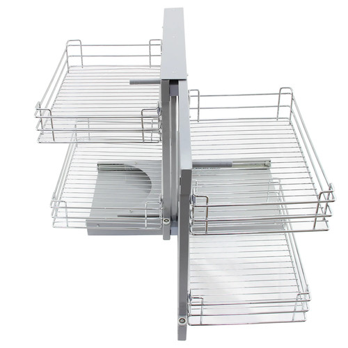 KuKoo RH Magic Corner Kitchen Pull Out Baskets, Slide Out Customer ...