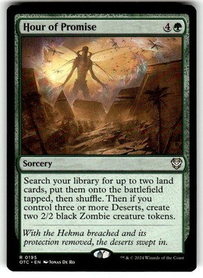 Hour of Promise Commander: Outlaws of Thunder Junction Regular MTG | eBay