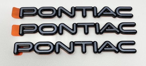 Lot Of 3 Identical Vintage? Pontiac Car Logo Emblem Decal Stickers Open ...