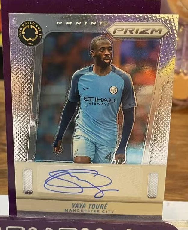 Yaya Toure 2025 Prizm Club World Cup #25 Flashback Autographs - Blue ...