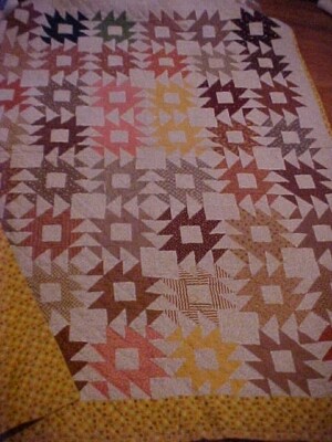 Antique 1880-1910 Scrappy THE ANVIL Quilt 88401 | eBay