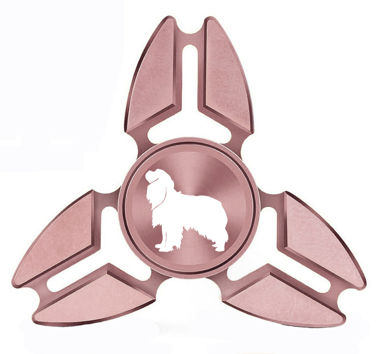 Fidget Spinner Tri-Spinner Aluminum Metal Cavalier King Charles Spaniel ...