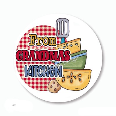 From Grandma's Kitchen Scrapbook Stickers Envelope Seals Baking Labels ...