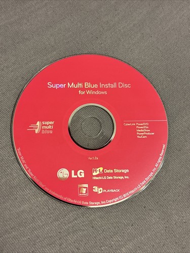 HITACHI-LG SUPER MULTI BLUE INSTALL DISC FOR WINDOWS Ver 1.2a | eBay