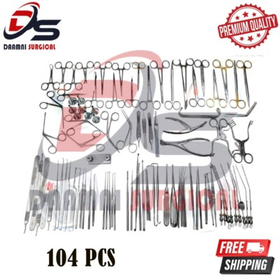 Tympanoplasty Instruments 104 PCs Set Micro Ear Surgery ENT Instruments ...