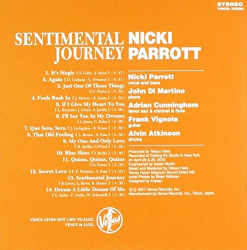 Nicki Parrott Jazz SEALED NEW CD "Sentimental Journey" Paper Sleeve ...