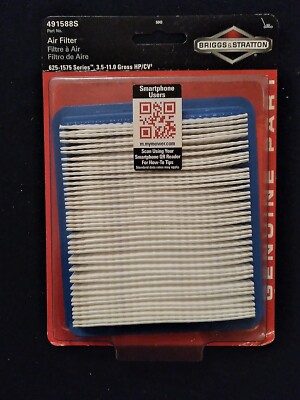 Genuine Briggs & Stratton 491588s Air Filter Replaces 491588 399959 OEM ...