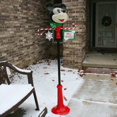 Walt Disney Mickey Mouse 6’ Tall Light-up Head Merry Christmas Street ...