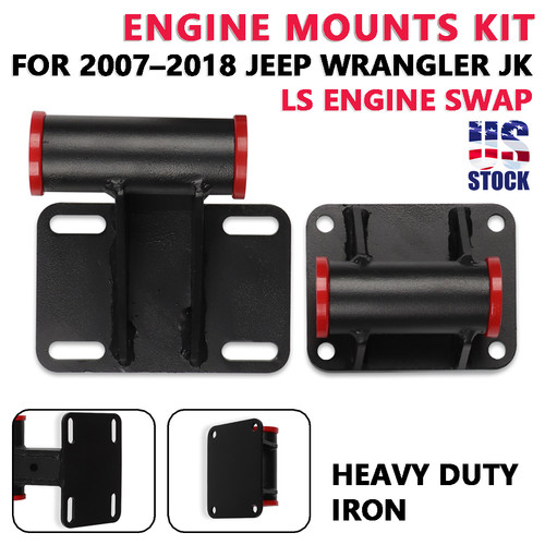 US For Jeep wrangler JK Swap LS1 LSX LS2/3 GEN 3 LS Engine Mounts Kit ...