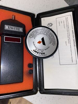 Ametek Tak-Ette Model 1707 Digital Tachometer New In Case Complete Set ...