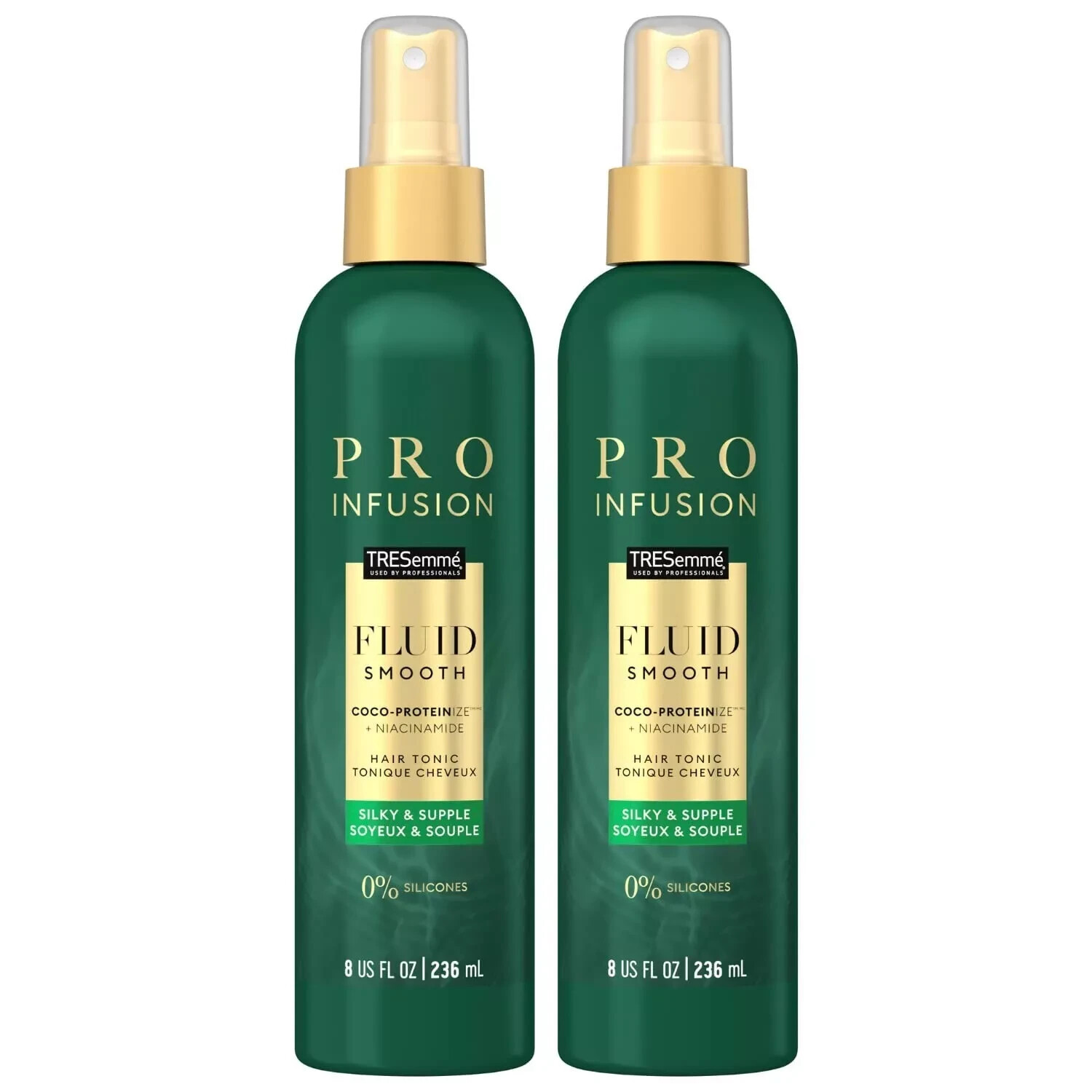 2 Pack, Tresemme Pro Infusion Fluid Smooth Hair Tonic Silky & Supple 8 ...