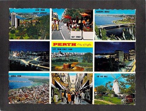 B5963 Australia WA Perth 9 image Multiview NCV postcard | eBay Australia
