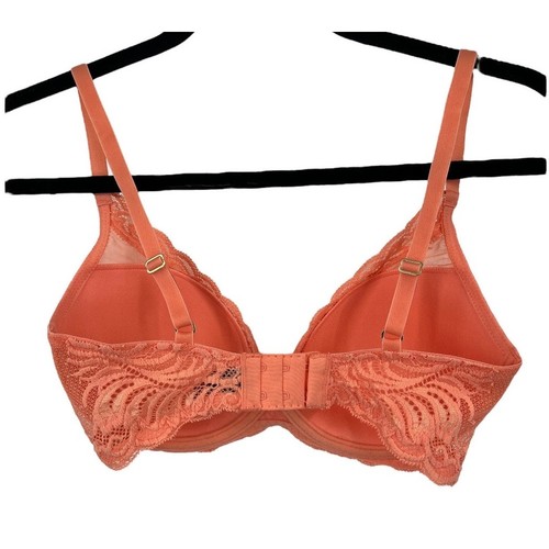 Natori bra 730023 Feathers underwire contour orange size 32DD 32E | eBay