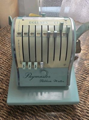 The Paymaster Ribbon Writer Antique -Series 8000 | eBay