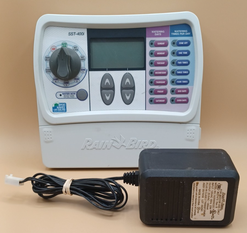 Rainbird SST-400i Irrigation Timer Sprinkler Control 4 Zones w/AC ...