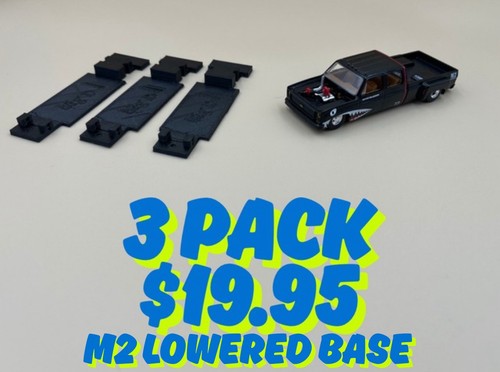 3 Pack M2 Lowered Base – Fits M2 Machines Trucks – Custom Slammed ...
