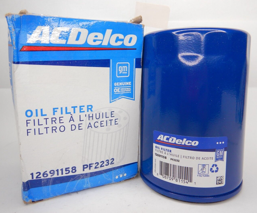 Genuine GM CHEVROLET 12691158 Engine Oil Filter PF2232 12677108 B33 6 ...