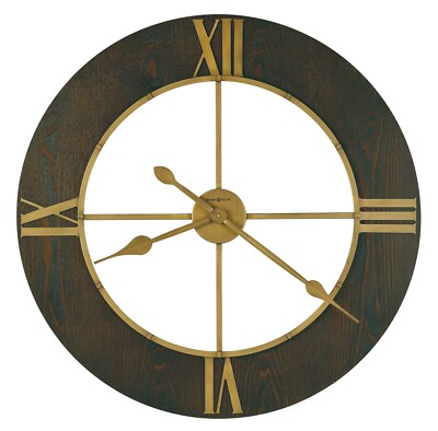 Howard Miller Chasum Gallery Wall Clock 625747 Satin Espresso Ash ...