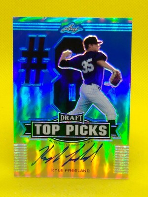 Kyle Freeland 2014 Leaf Draft Top Picks AUTOGRAPH BLUE #TP-KFI ***8/25 ...