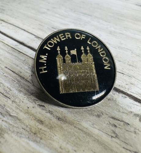 Vintage Pin - Black HM Tower of London Souvenir Pin | eBay
