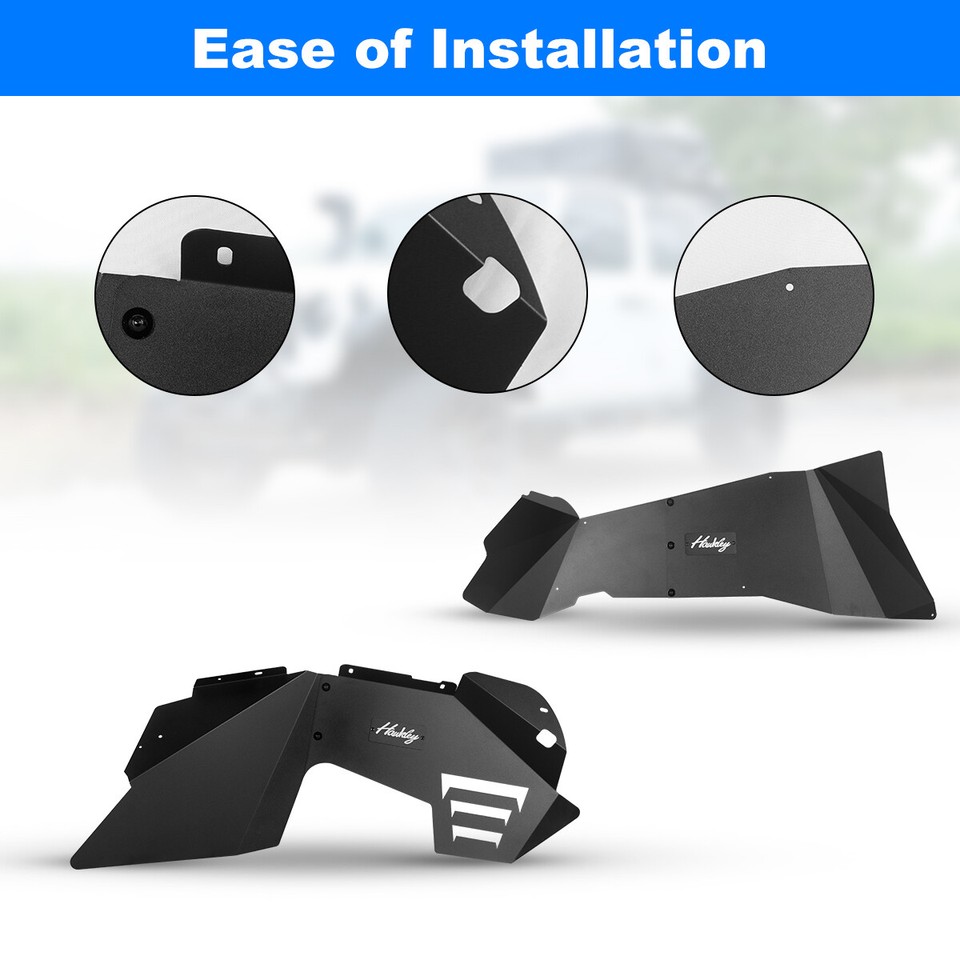 For 2007-2018 Jeep Wrangler JK JKU Bolt-on Style Front+Rear Inner ...