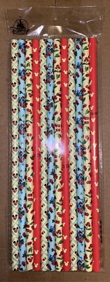 Disney Parks Biodegradable Mickey Mouse Straws 12 Piece New | eBay