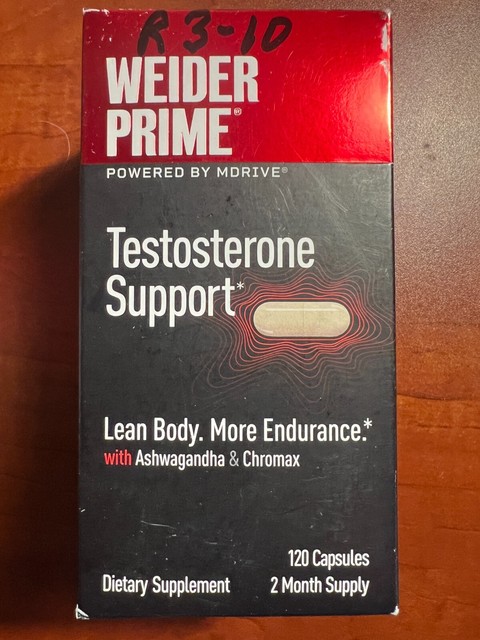 Weider Prime Testosterone Support Dietary Supplement (120 Capsules) for ...