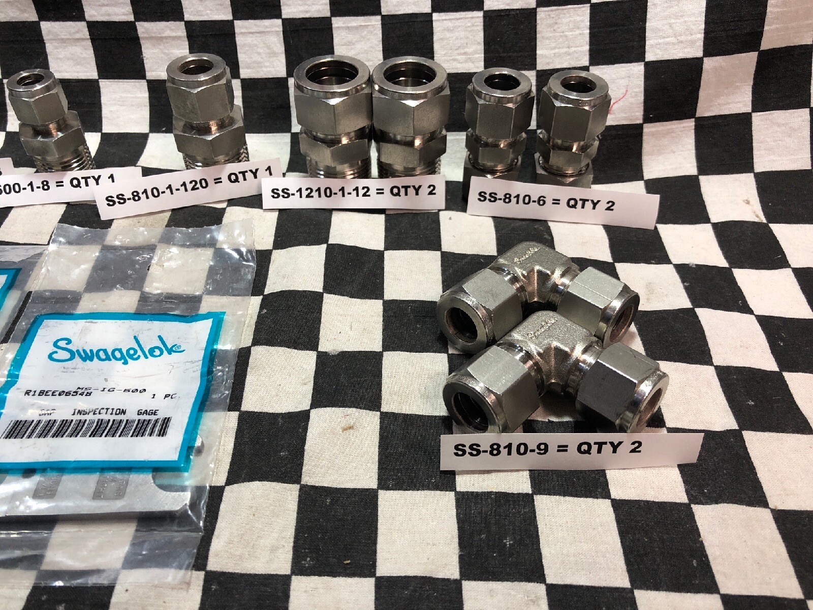 Swagelok MS-IG-600 SS-810-6 SS-810-9 SS-1210-1-12 SS-810-1-120 SS-600-1 ...