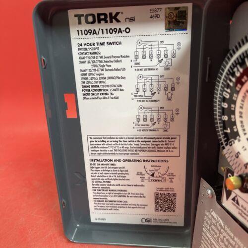 TORK 1109A Indoor Time Switch 24 Hour Multi-Voltage 120/208-277V ...