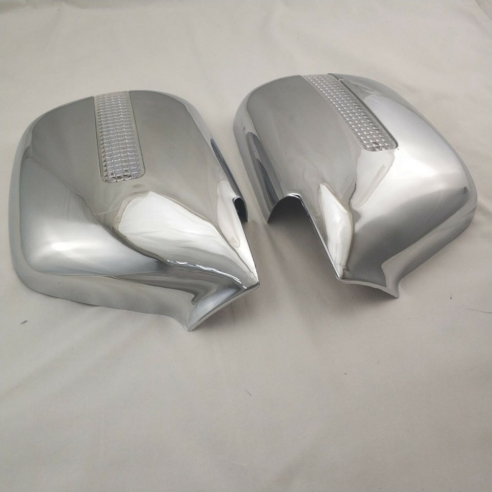 2x Chrome LED Mirror Cover Trim For 1990-1997 Toyota Land Cruiser FJ80 ...