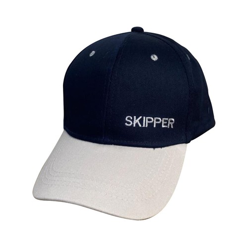 Adjustable SKIPPER NAVY BLUE BASEBALL CAP | yachting cap | eBay