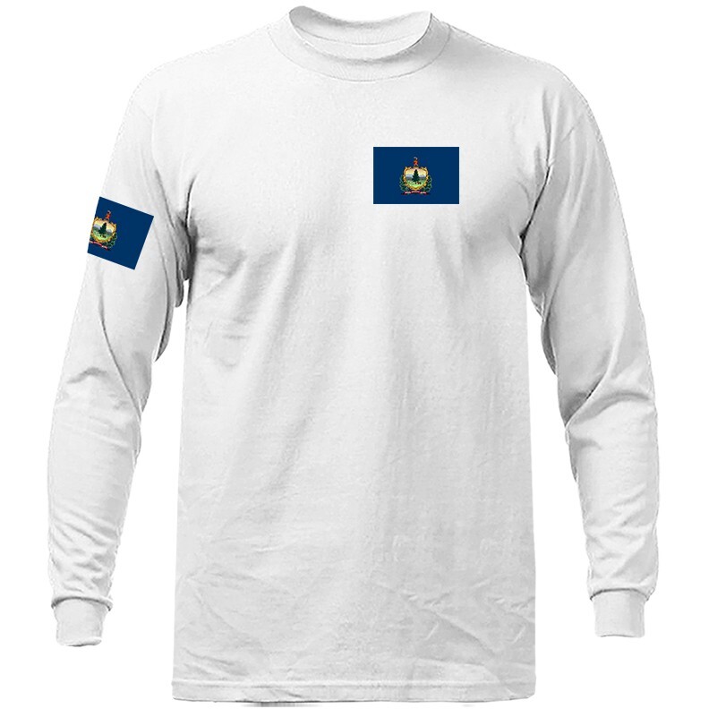 State of Vermont Flag Crest VT Graphic Long Sleeve | eBay