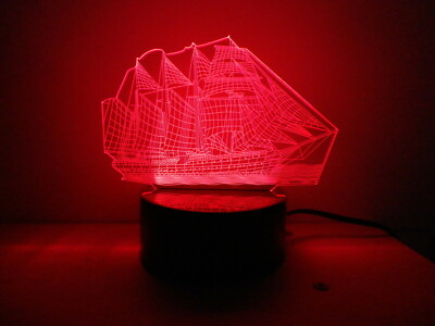 Nightlight SHIP Creative 3D Visualization Lamp | eBay