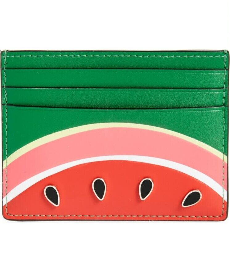 kate spade- What-A-Melon- Leather Card Case- Watermelon Green- NWT ...