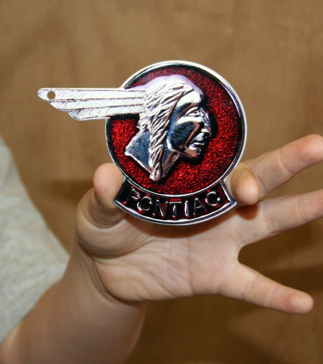 Pontiac Chief Head Vintage Emblem Steel Sign | eBay